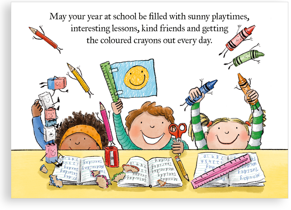 Greetings card - Great year at school – Nice Things by Helena