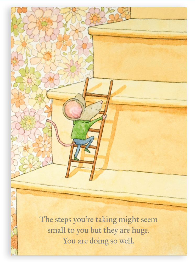Greetings card - Huge steps – Nice Things by Helena