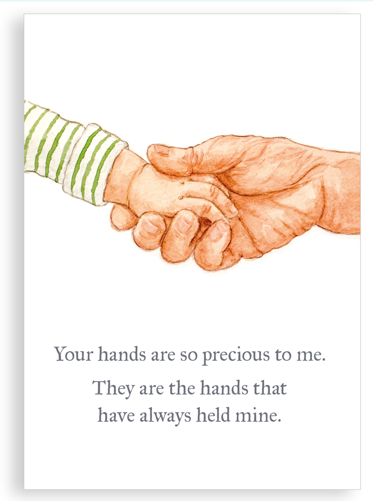 Greetings card - Precious hands – Nice Things by Helena