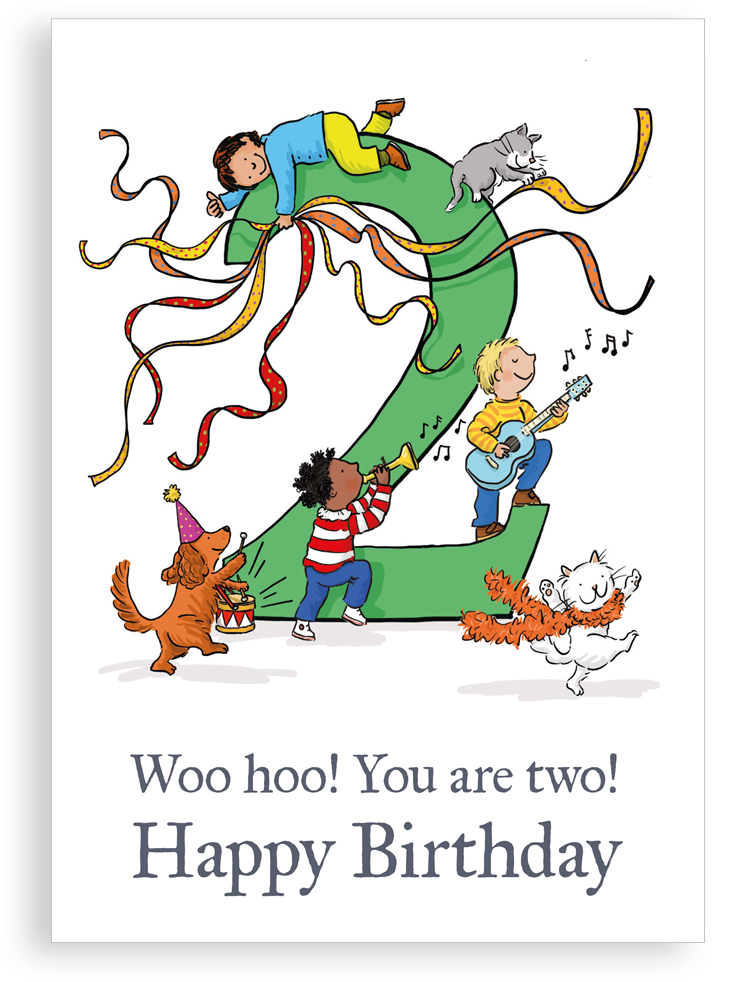 Greetings card - 2nd Birthday – Nice Things by Helena