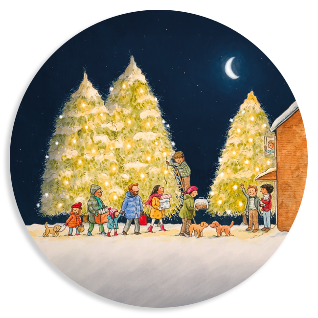 Sheet of 15 Stickers - Christmas Eve – Nice Things by Helena