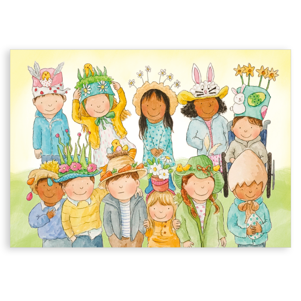 Easter card - Easter bonnets – Nice Things by Helena