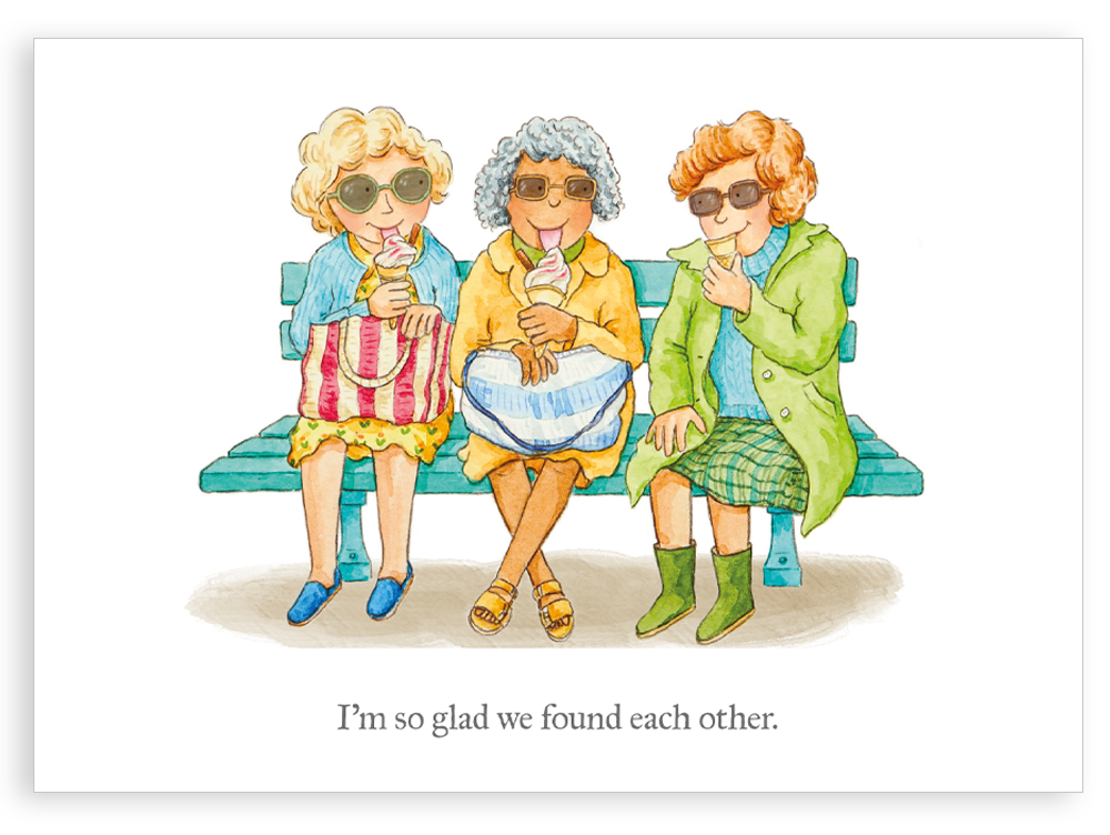 Greetings card - Glad we found each other – Nice Things by Helena