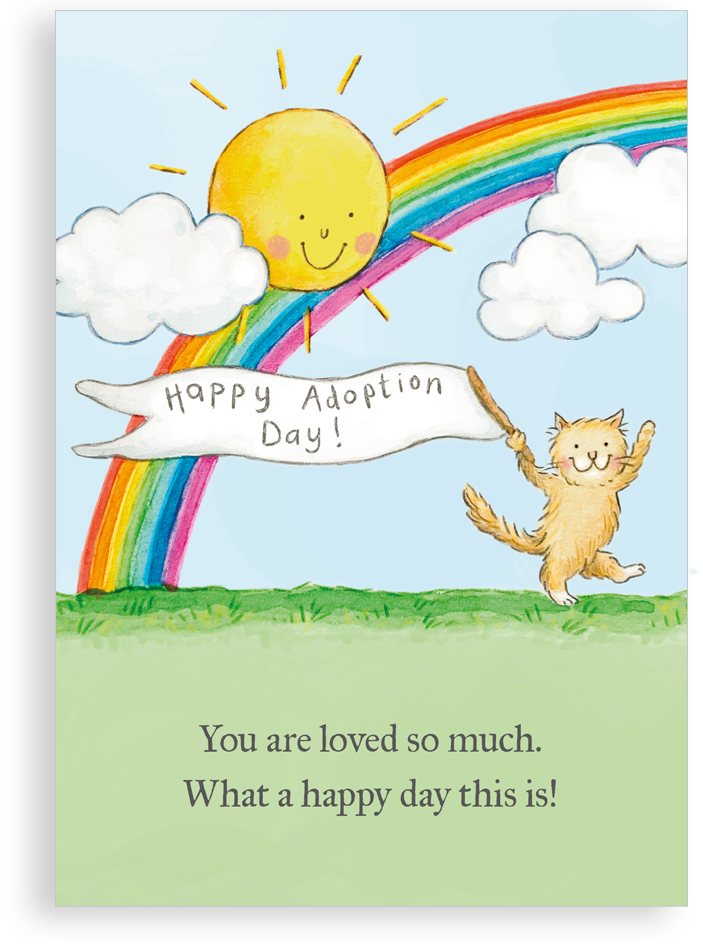 Greetings card - Happy Adoption Day – Nice Things by Helena
