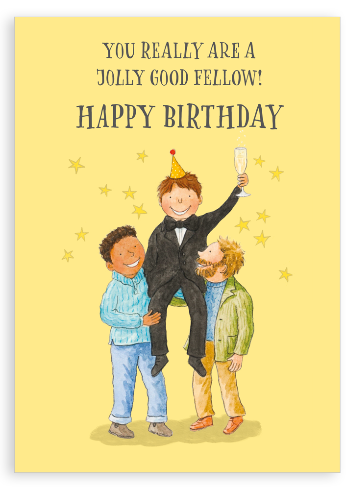Greetings card - Jolly good fellow – Nice Things by Helena