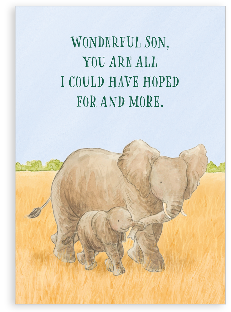 Greetings card - My wonderful son – Nice Things by Helena