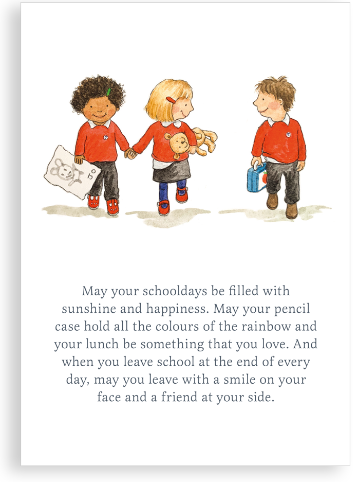 Greetings card - Starting a new class or school – Nice Things by Helena