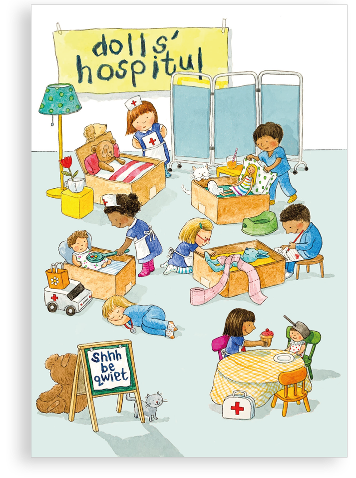 Greetings card - Doll Hospital – Nice Things by Helena