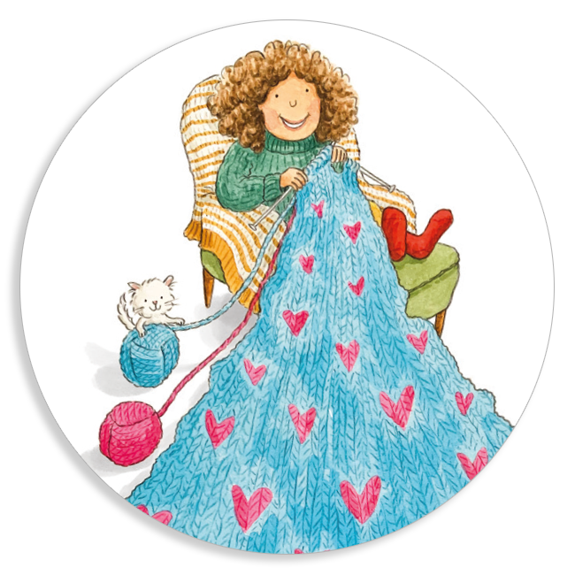 Sheet of 15 Stickers - Blanket of love – Nice Things by Helena